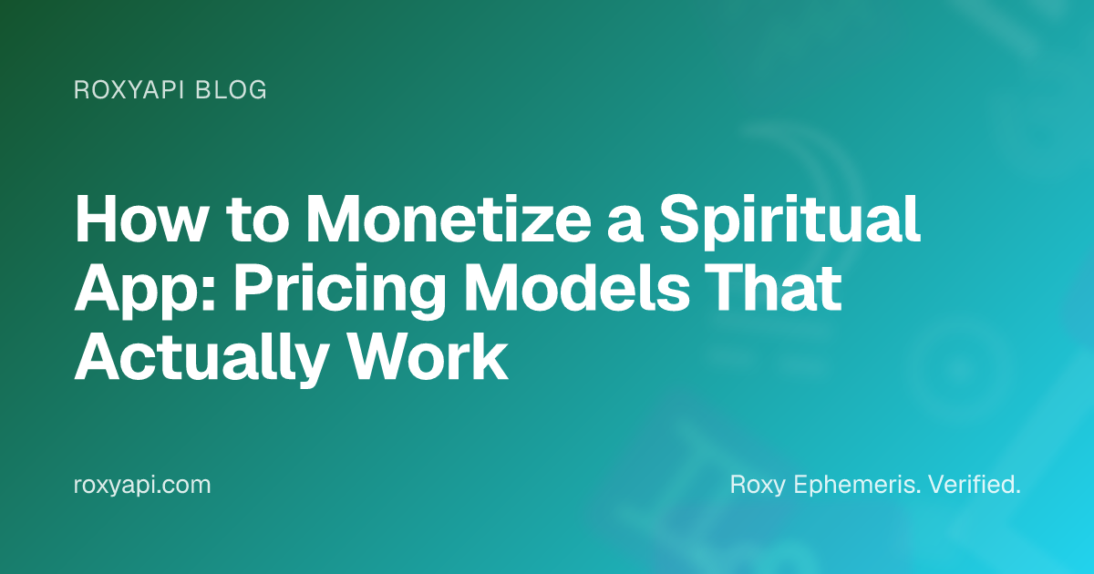 How to Monetize a Spiritual App: Pricing Models That Actually Work ...